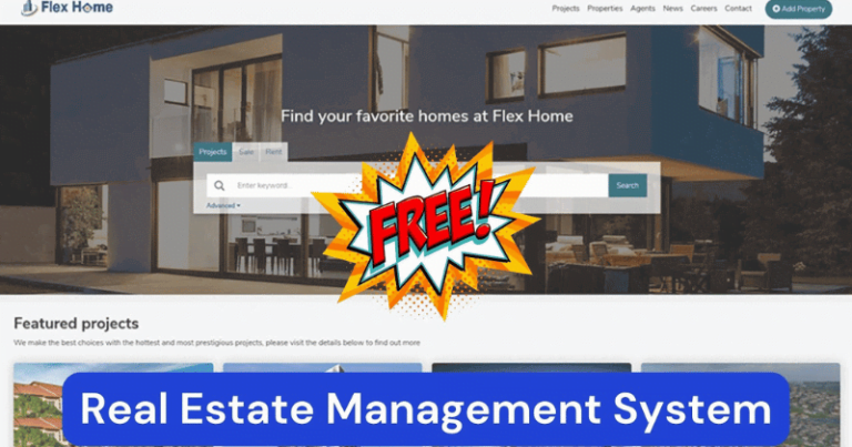 Real Estate Management System using Laravel with Source Code